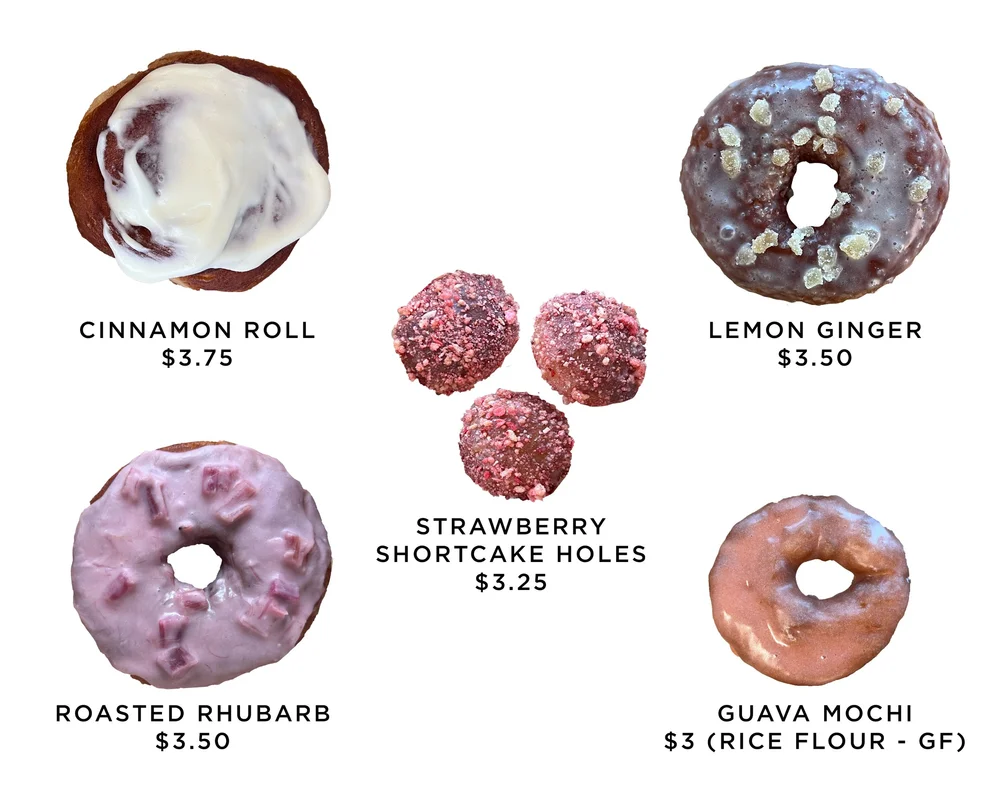 MENU — Raised Doughnuts