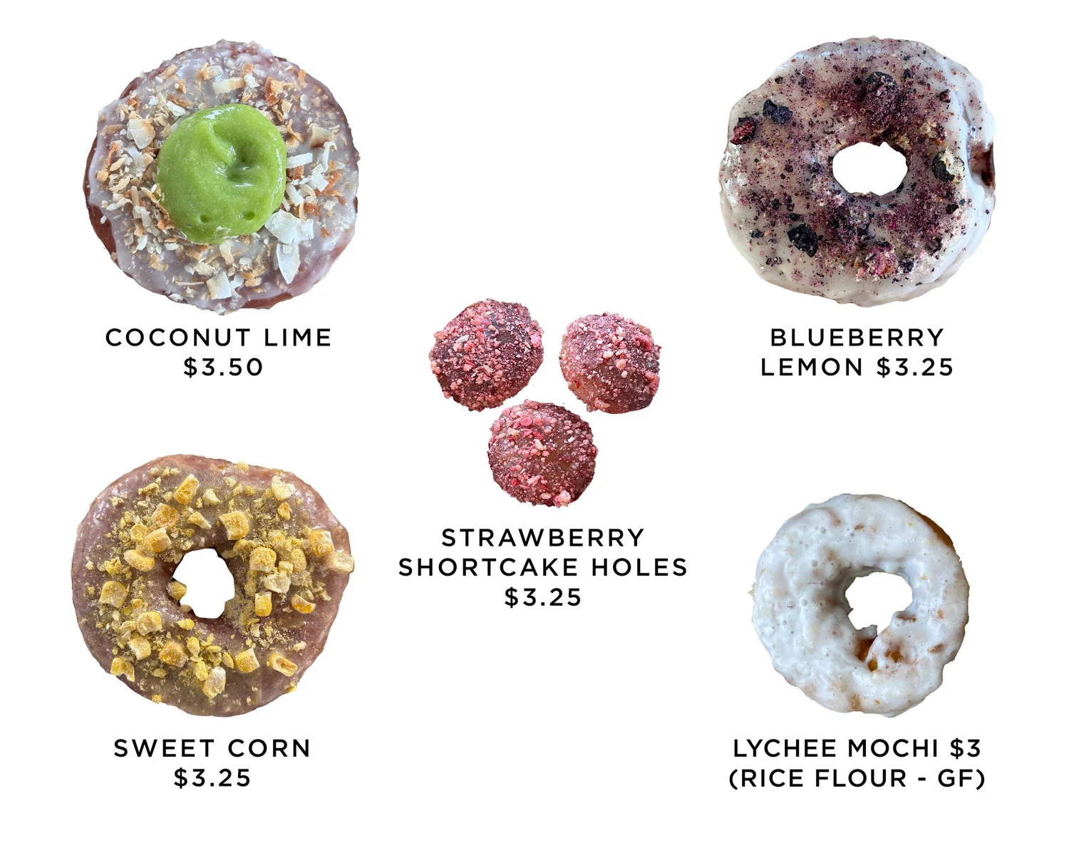 Menu — Raised Doughnuts
