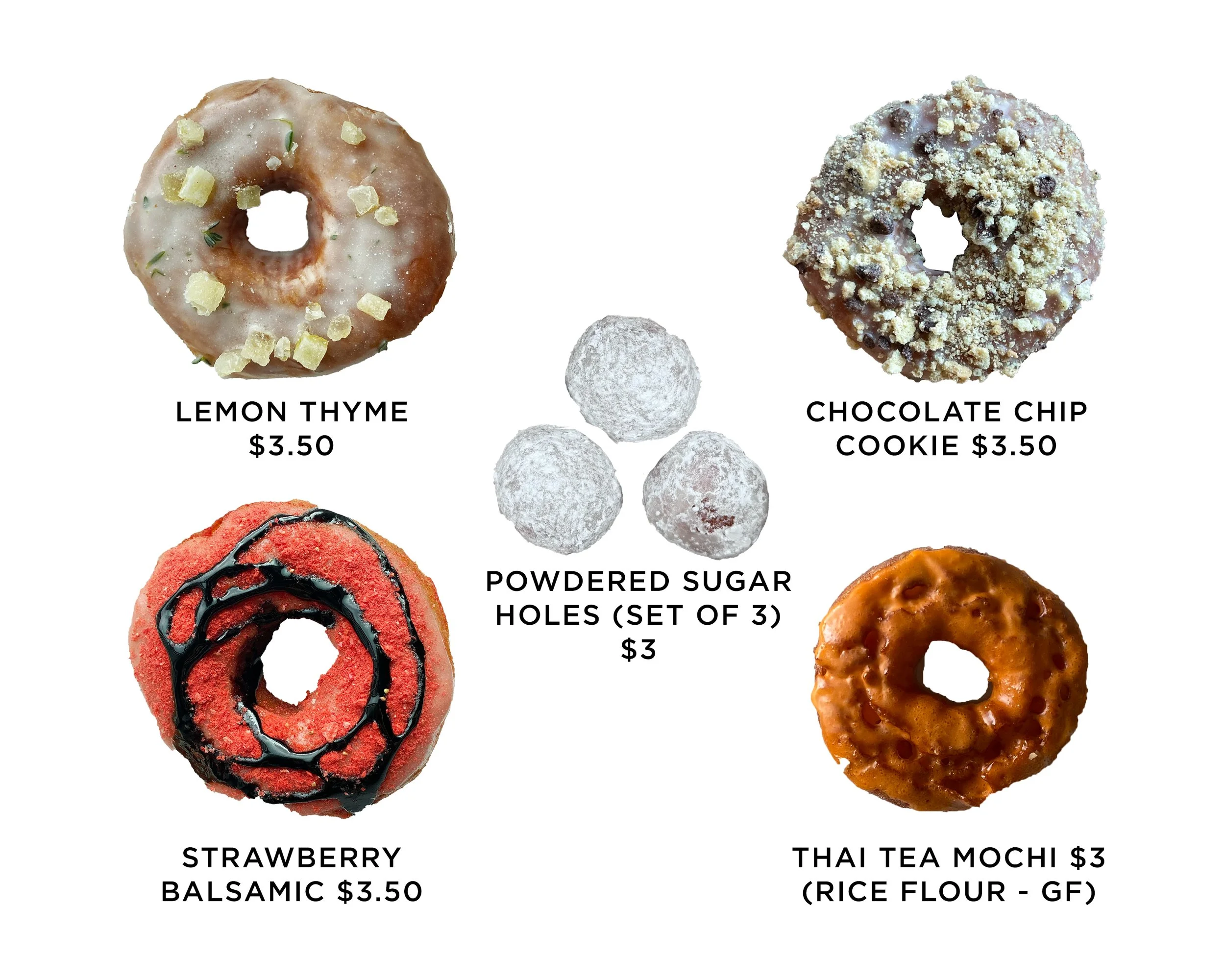 MENU — Raised Doughnuts