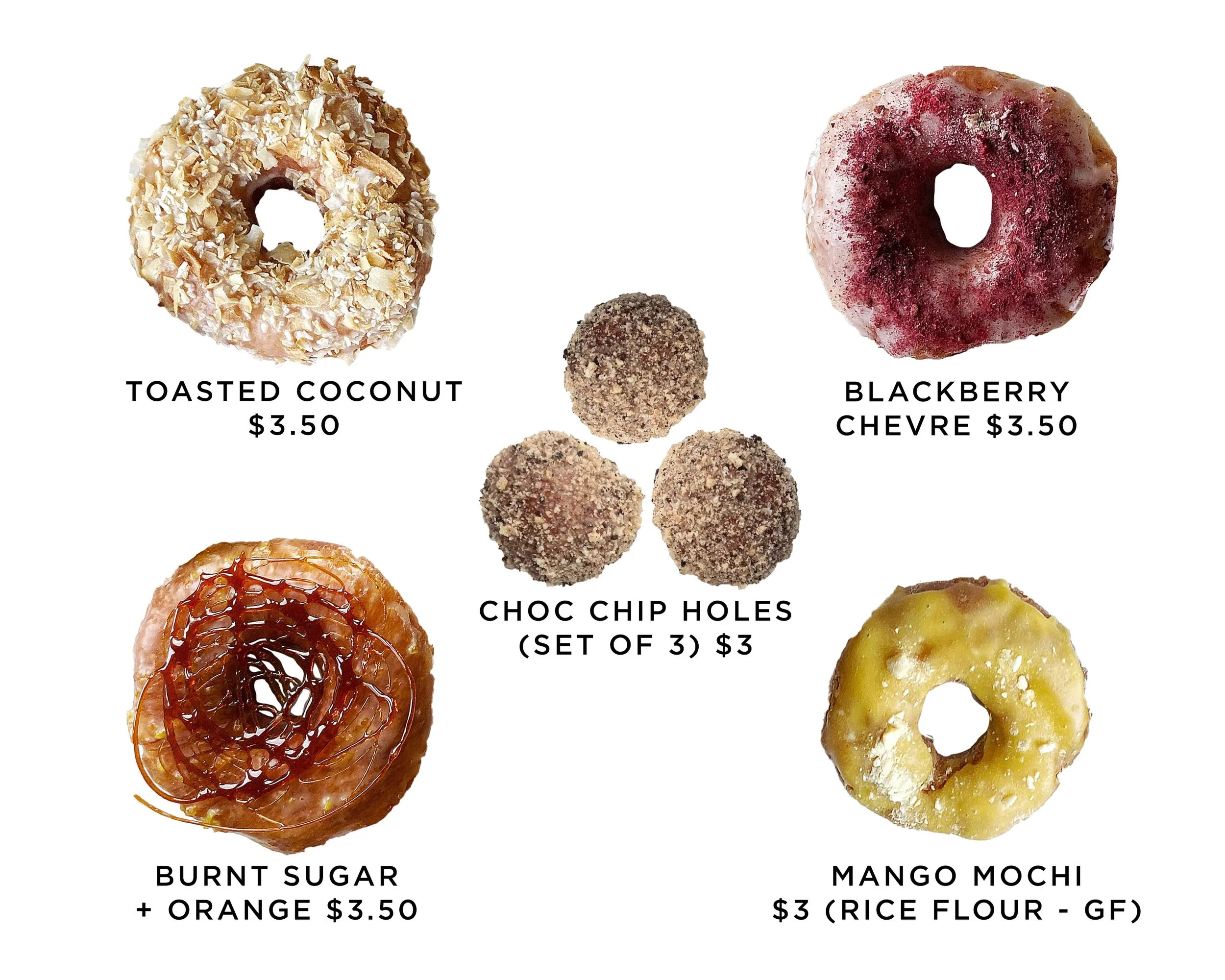 Menu — Raised Doughnuts