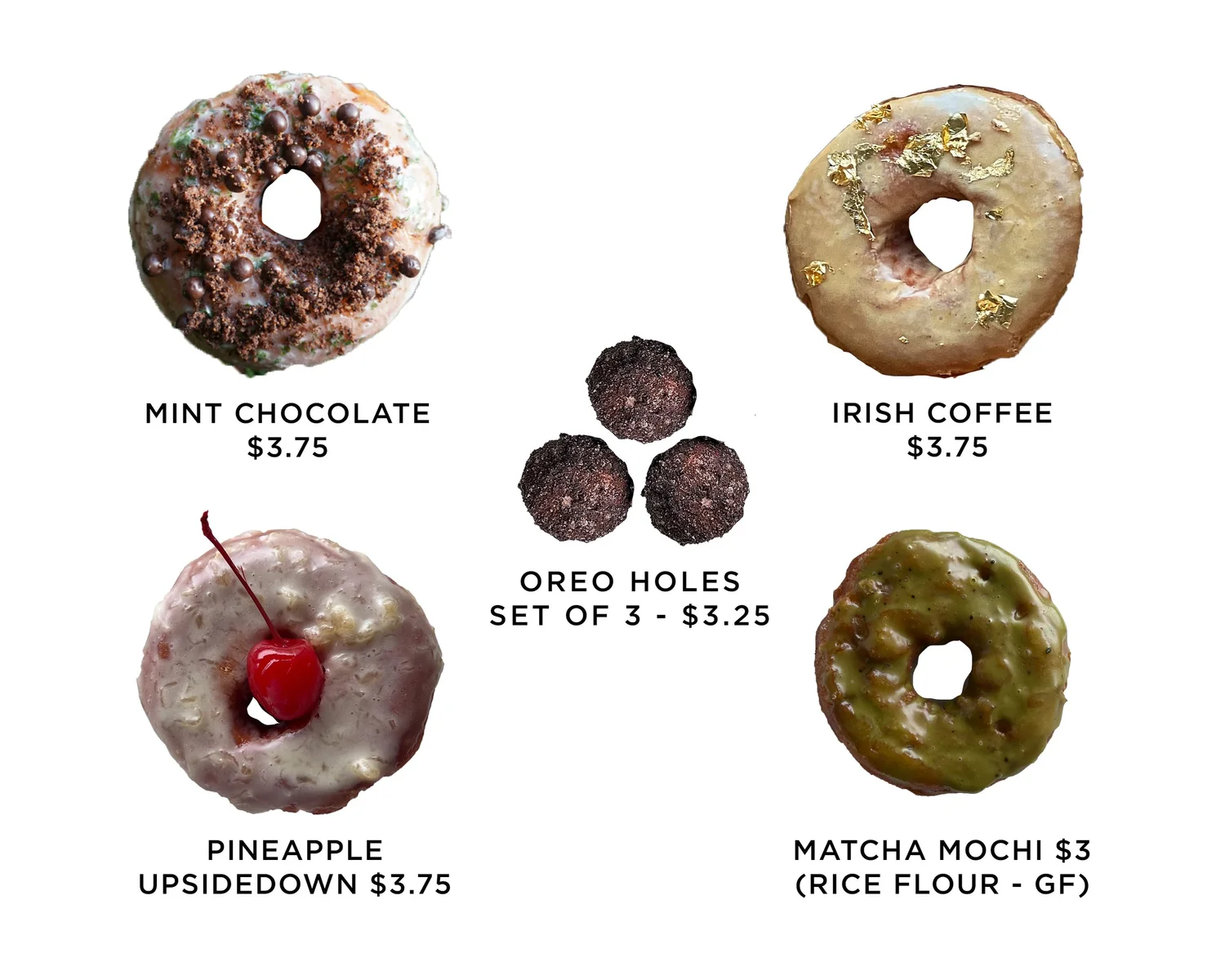 MENU — Raised Doughnuts
