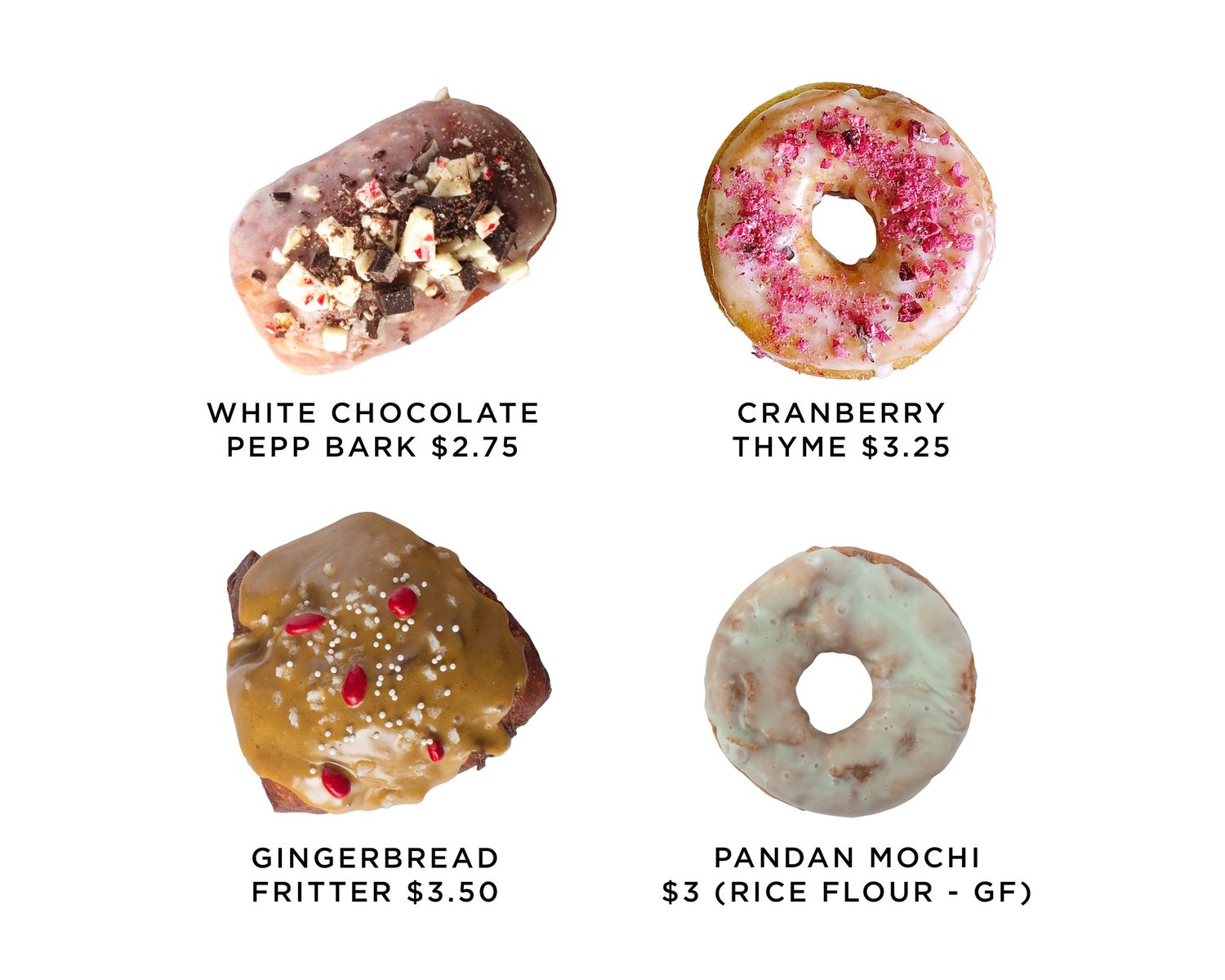 Menu — Raised Doughnuts