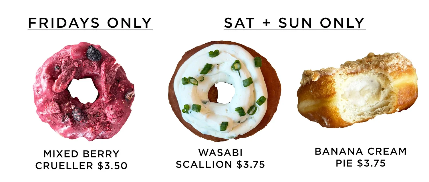 Menu — Raised Doughnuts