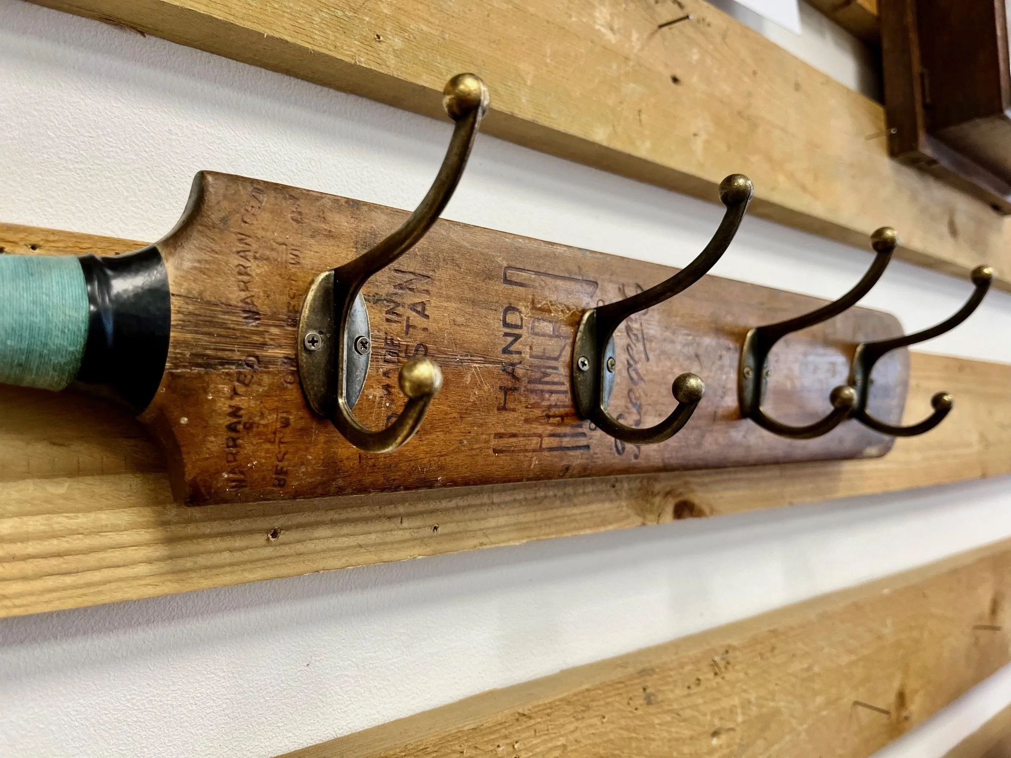 WINTER BEAR HOME — Vintage Cricket Bat Hooks