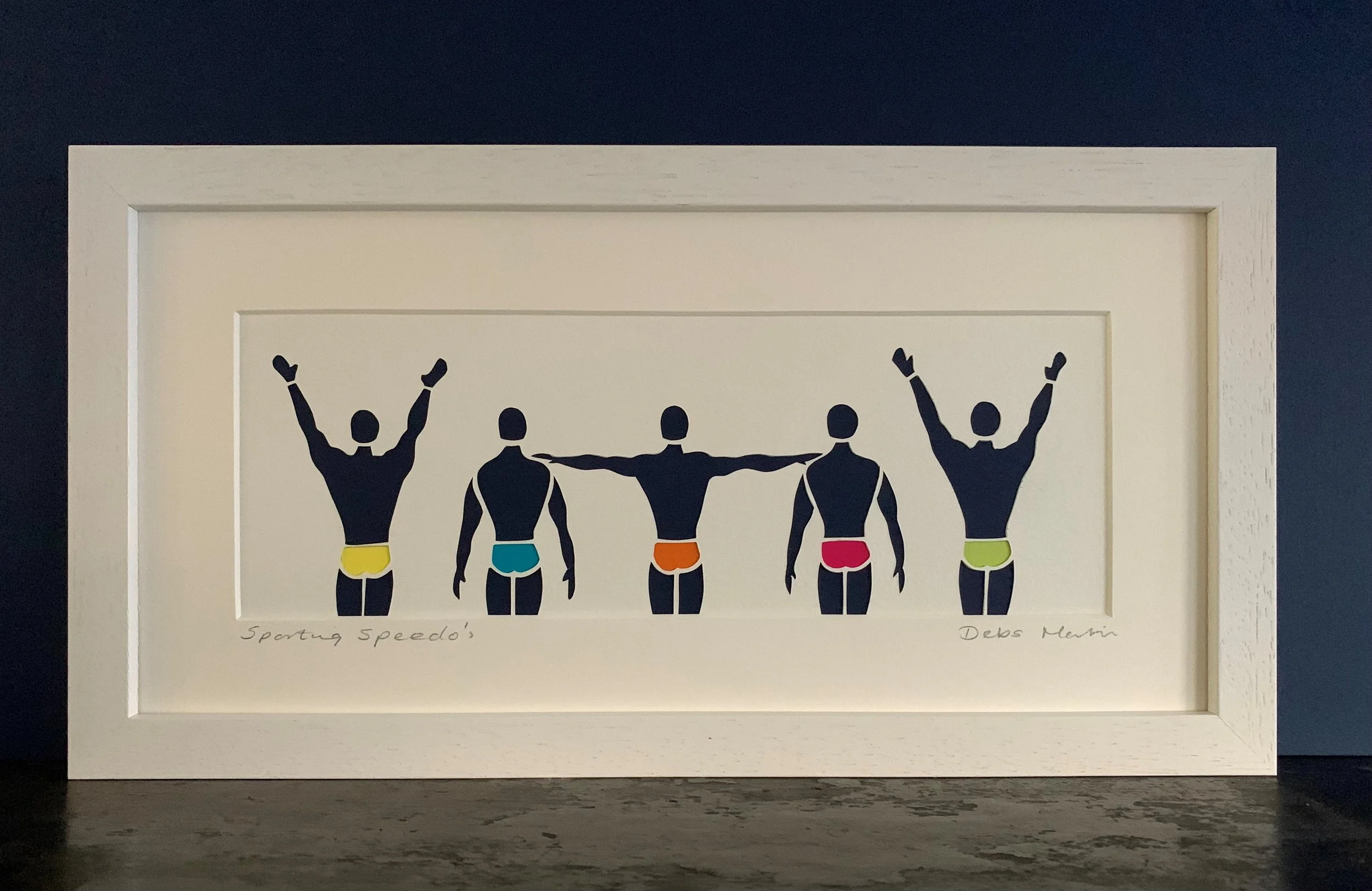 Sporting Speedo's — Cornish Paper Cut Art