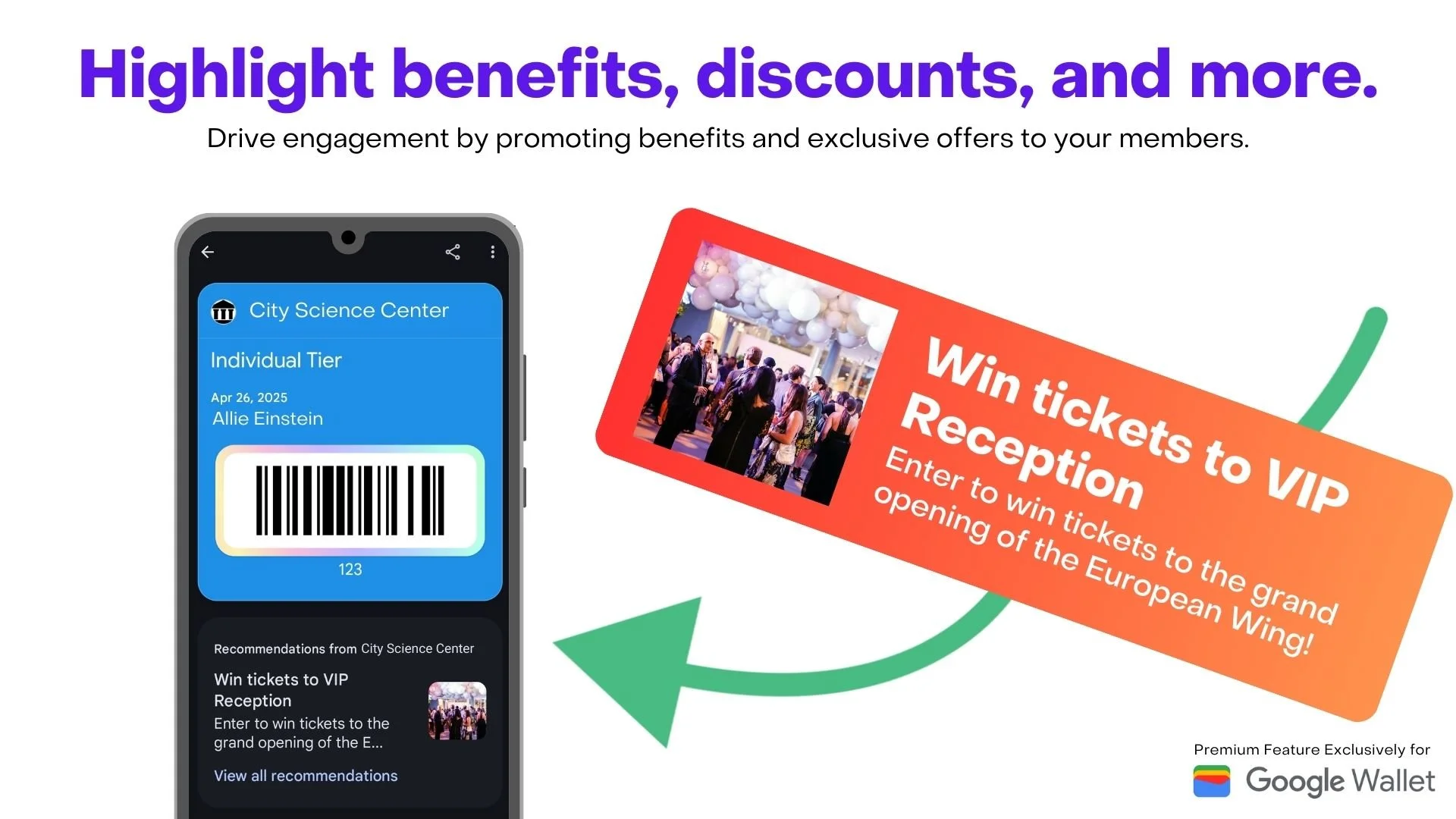 Showcase Member Perks on Google Wallet to Boost Engagement | Cuseum