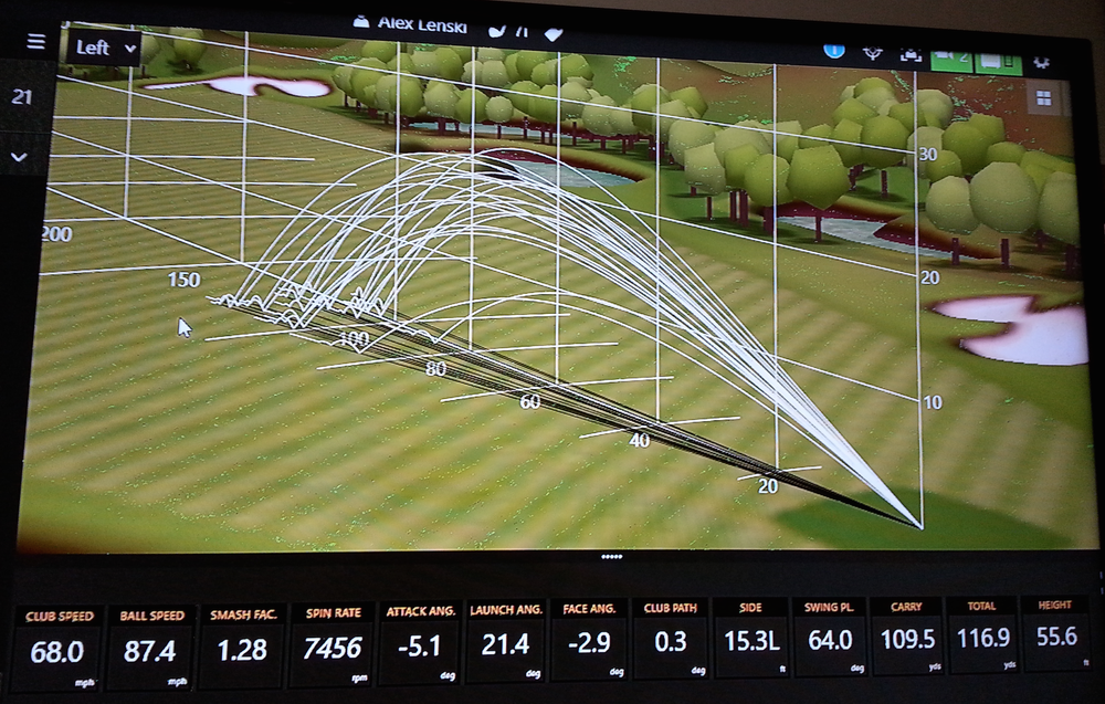 Virtual Driving Range — Pat Lenski's Golf Underground