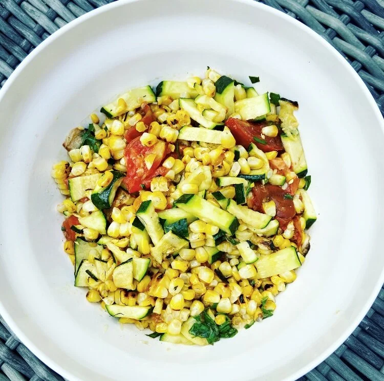 warm corn salad — lindsayEats.