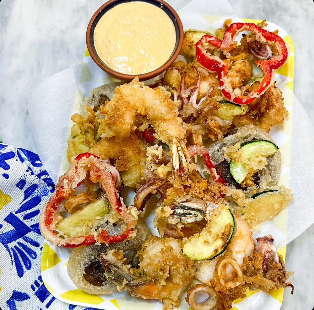 frito misto with spicy aioli — lindsayEats.