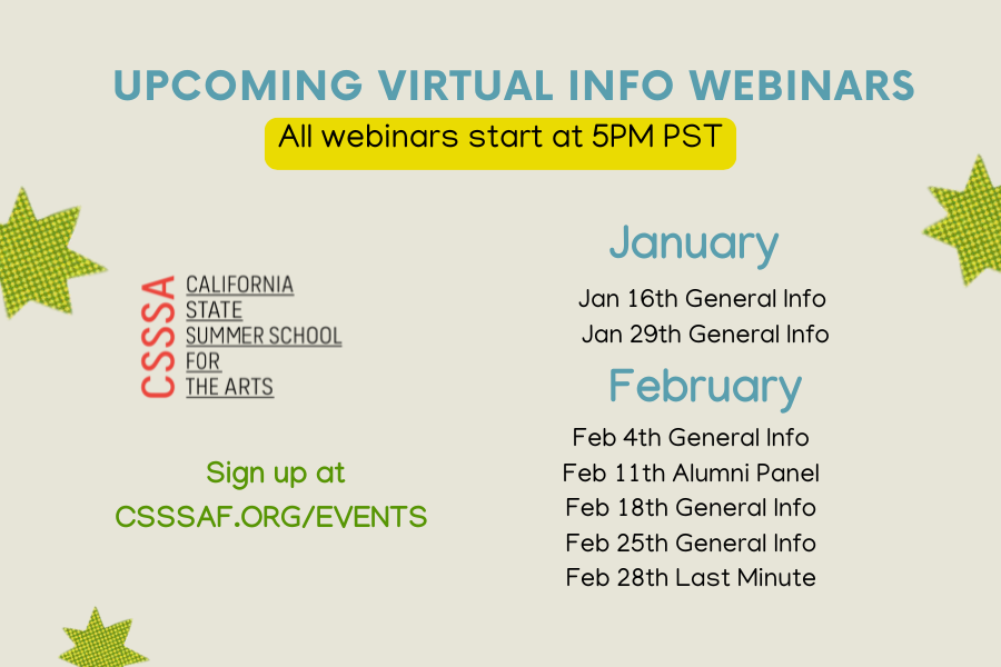 Events — California State Summer School Arts Foundation (CSSSA Foundation)