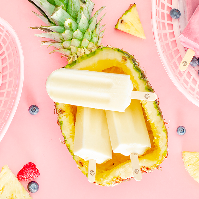 Pineapple & Coconut Ice Pop | JonnyPops©