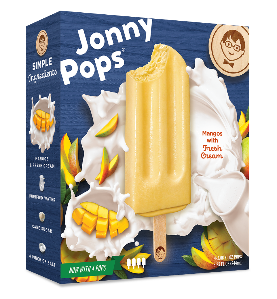 Creamy Mango Ice Pop | JonnyPops©