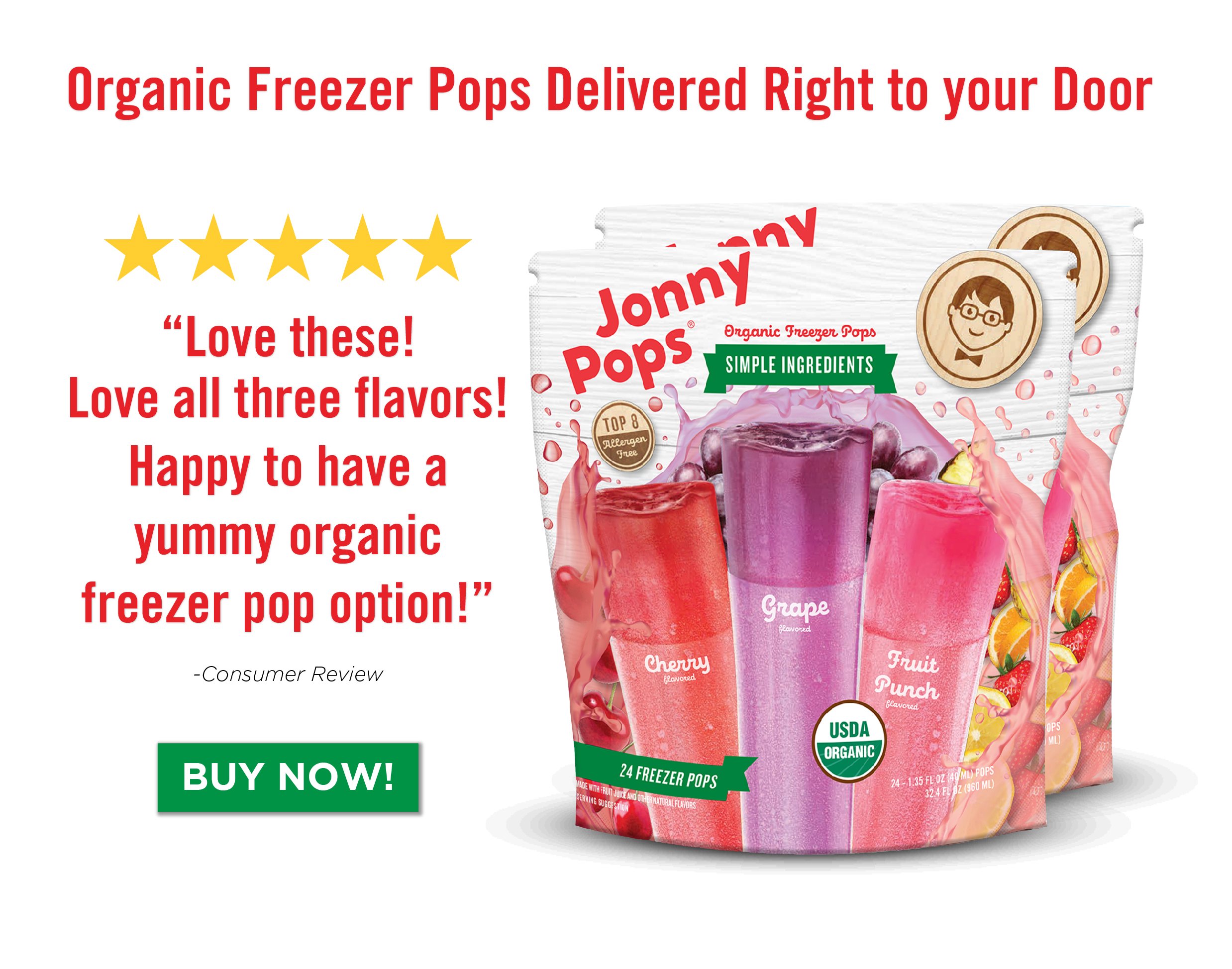 JonnyPops Frozen Fruit & Cream Bars