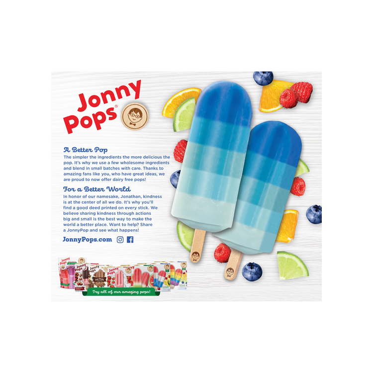 Organic Blue Wave Water Pop | JonnyPops©