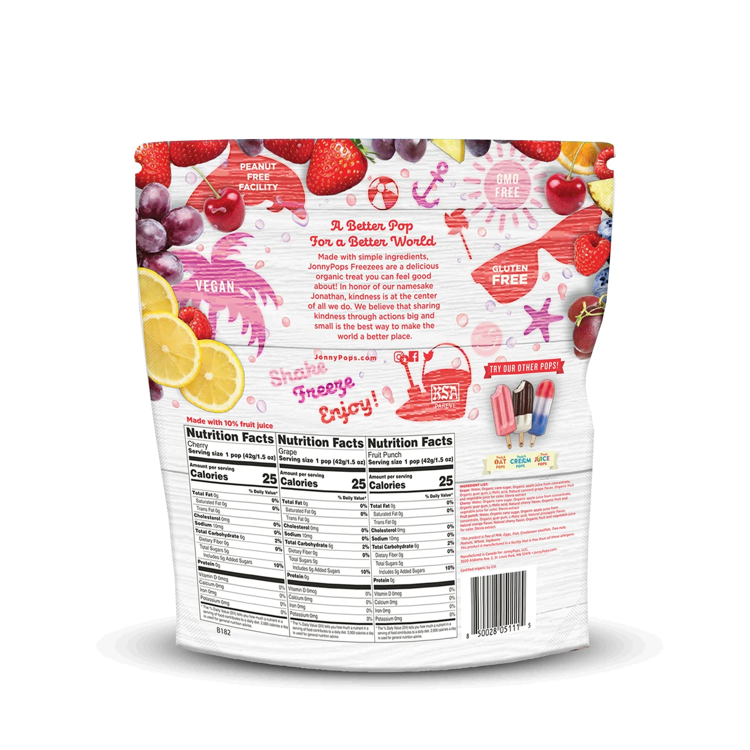 Organic Freezer Pops | JonnyPops©