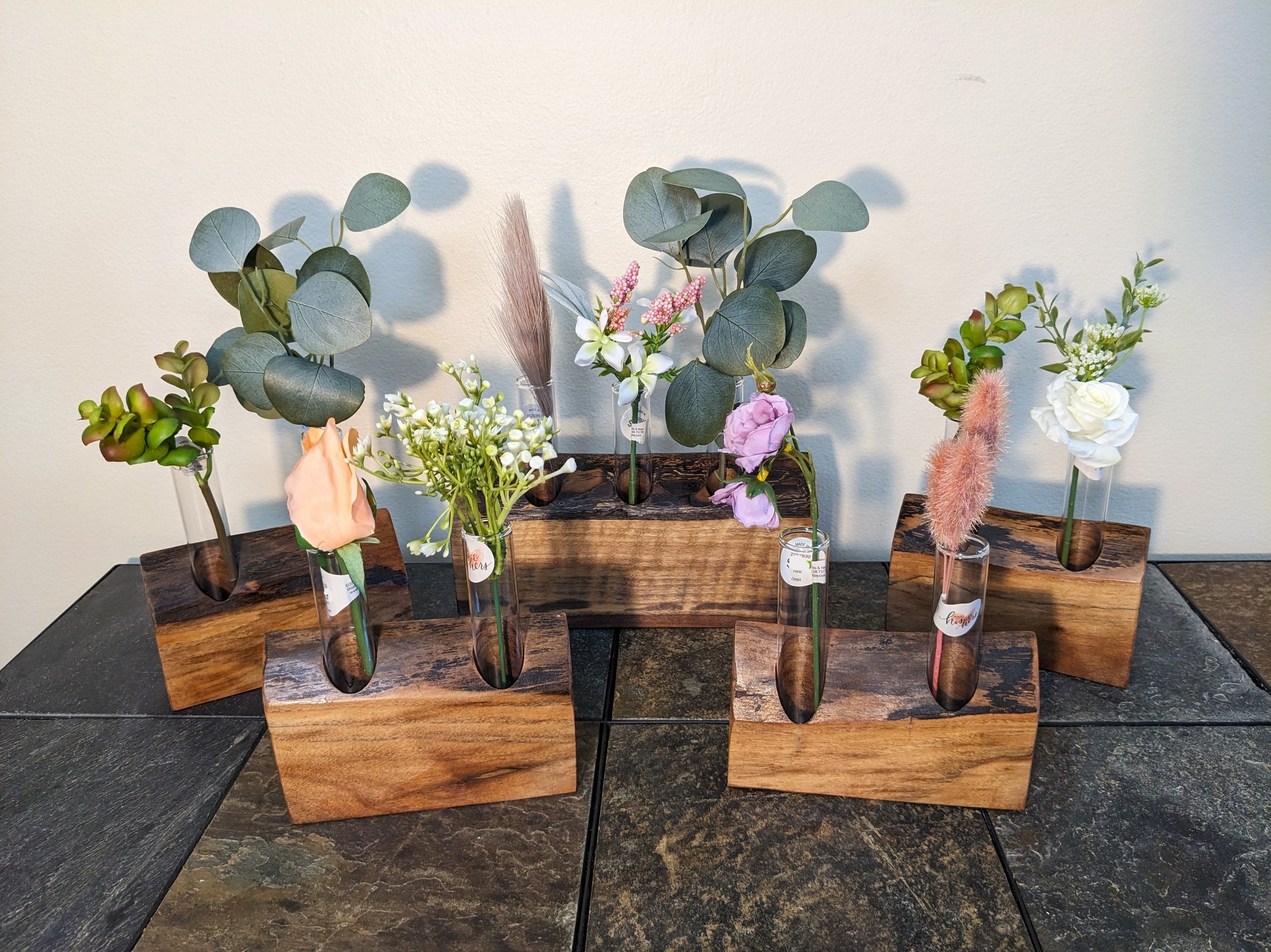 Plant Propagation Wall Station - Live Edge Walnut Wood | Leaf & Knot ...