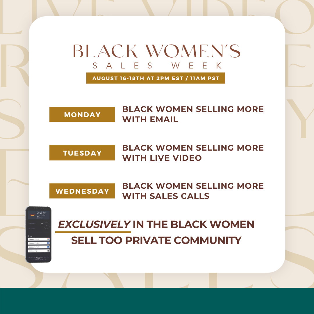 Black Women's Sales Week — 4ourty