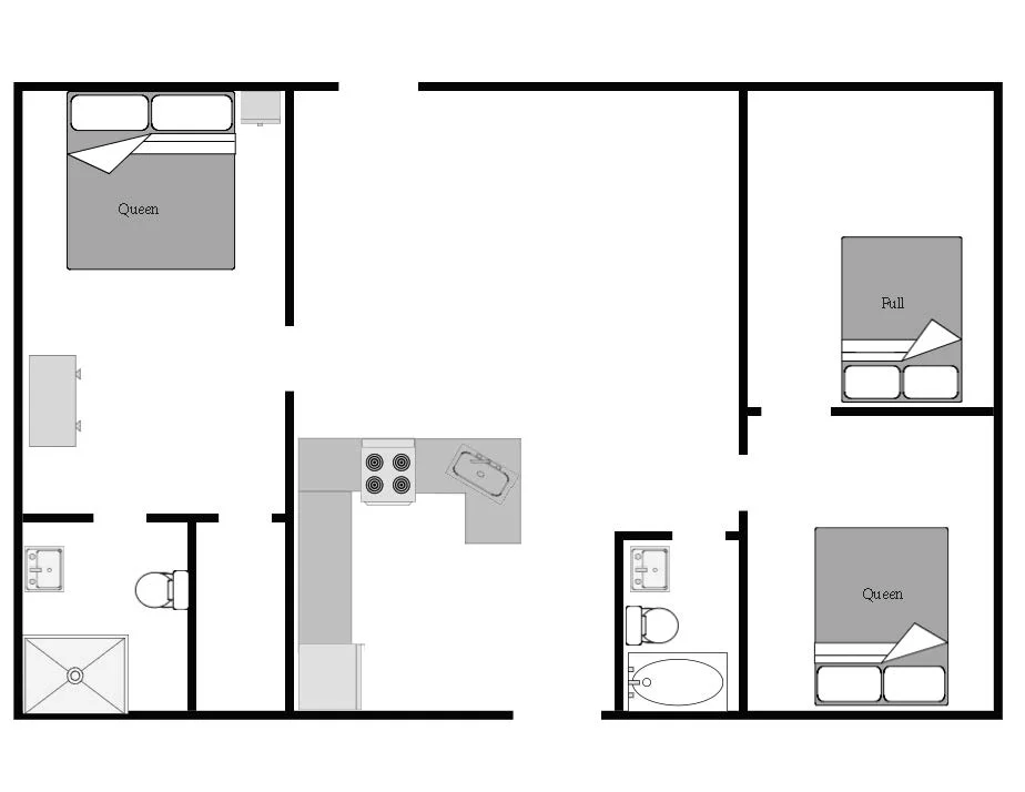 Large (2-10 people) — Bee Cliff Cabins