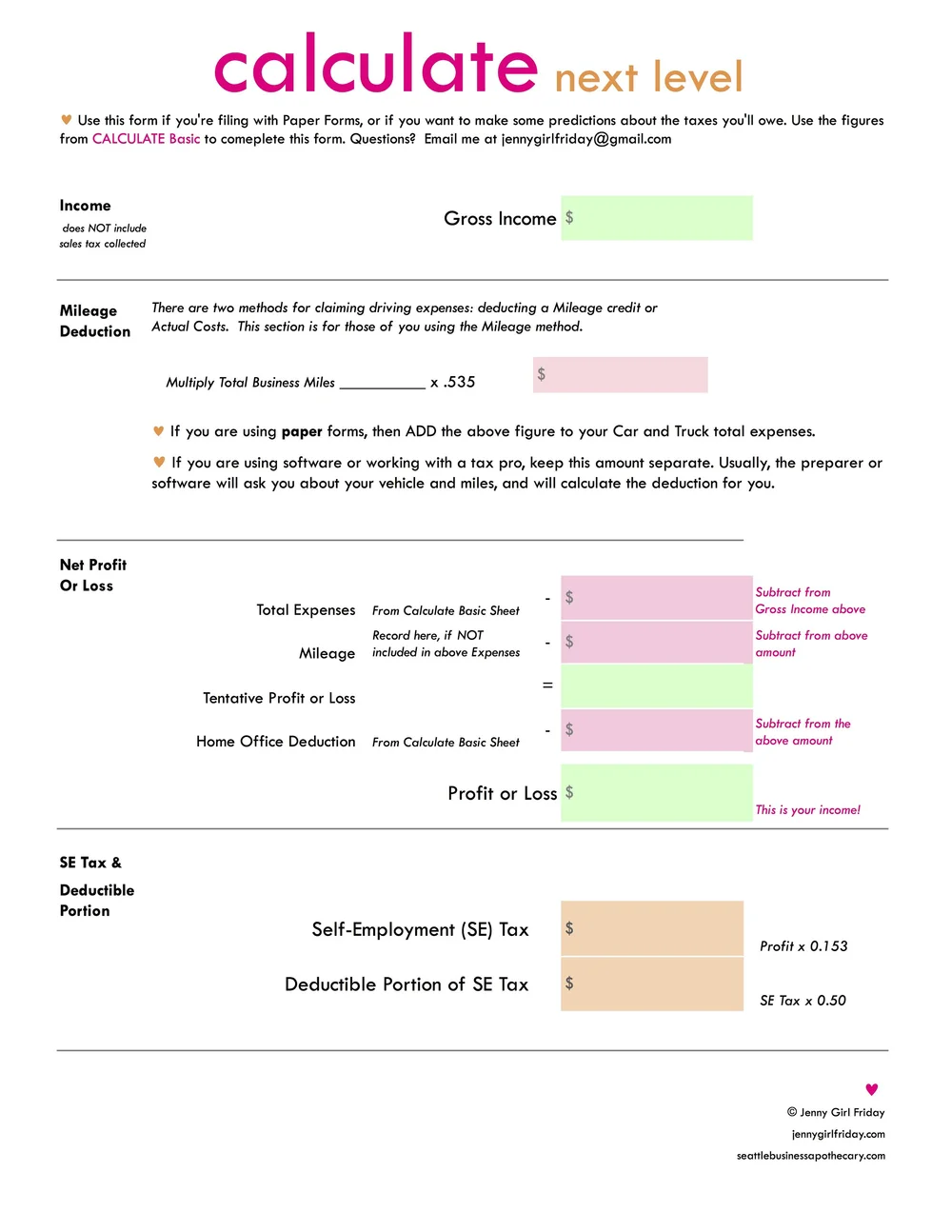 How to CALCULATE numbers for IRS taxes: pen and paper, spreadsheets ...