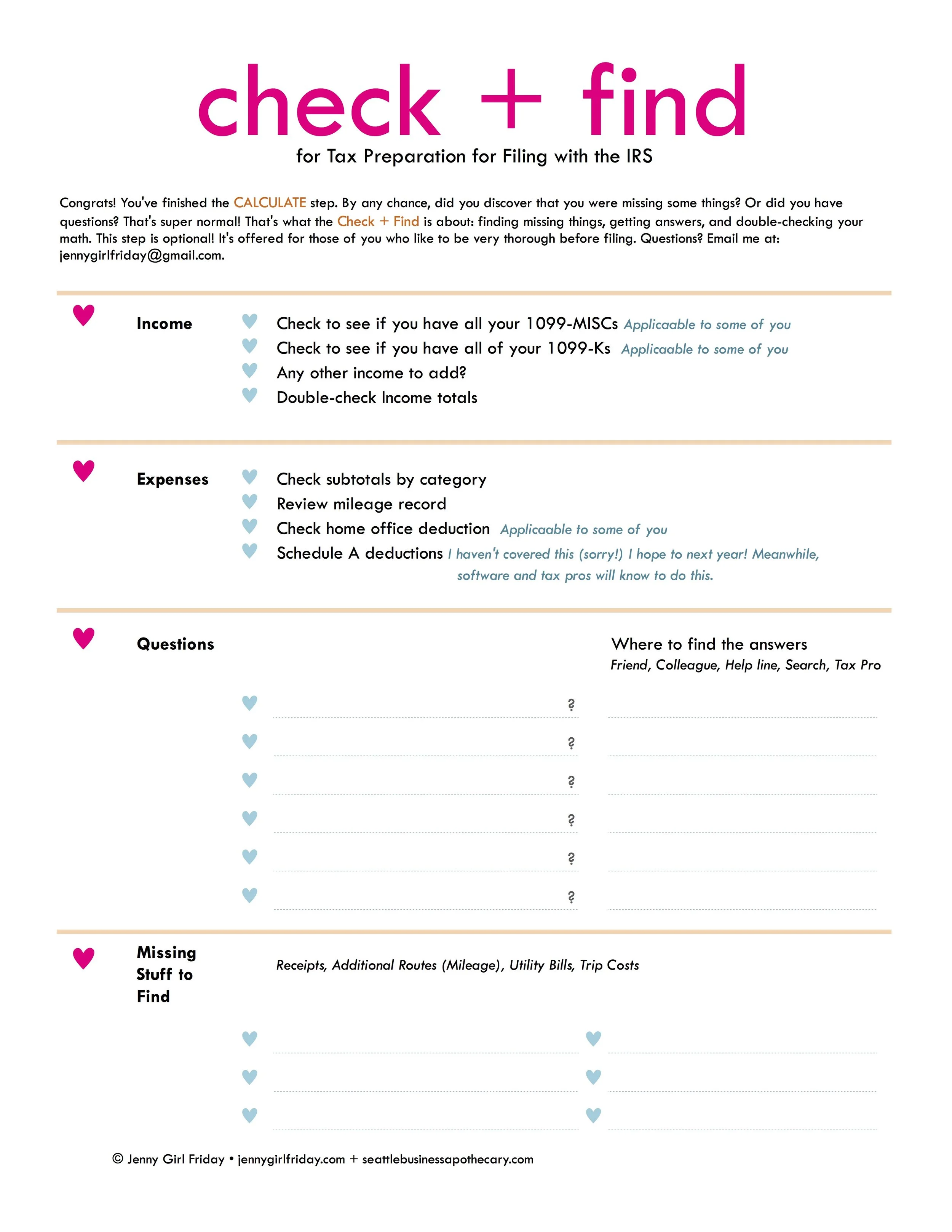How-To Prep for IRS Taxes (Includes fun + rewards!) — SEATTLE BUSINESS ...