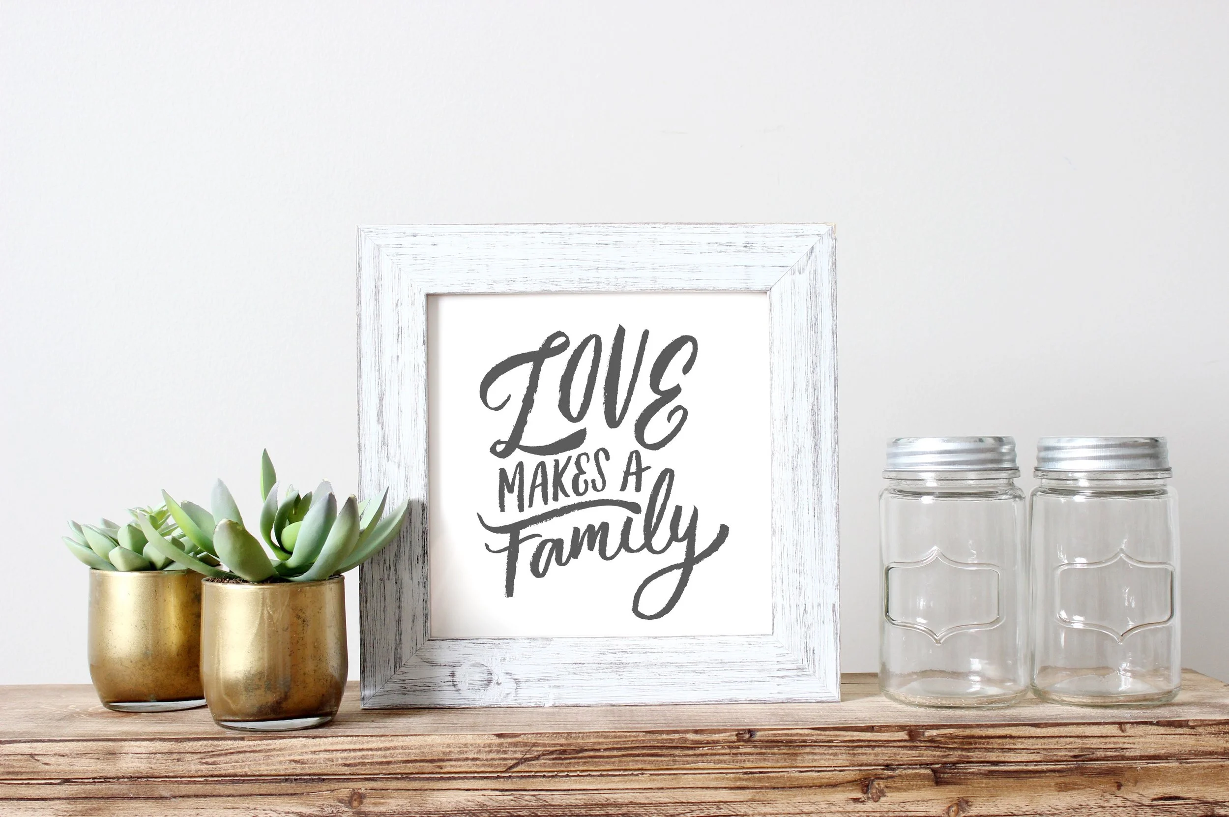 Love Makes A Family Print — Natalie Kristeen