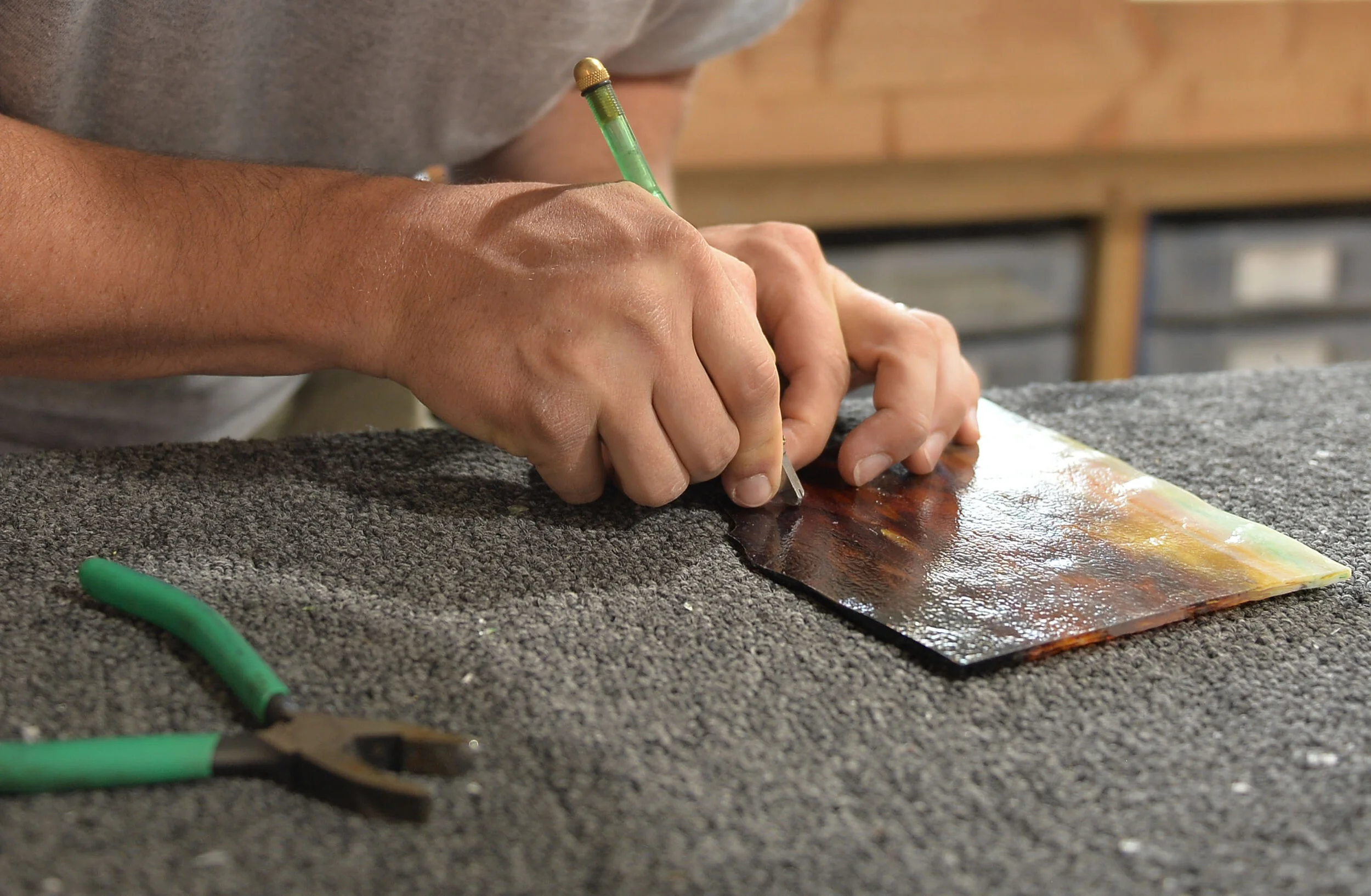 Stained glass classes (2021) — HOLDMAN STUDIOS