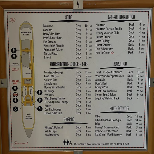 Deck by Deck Guide to the Disney Wonder