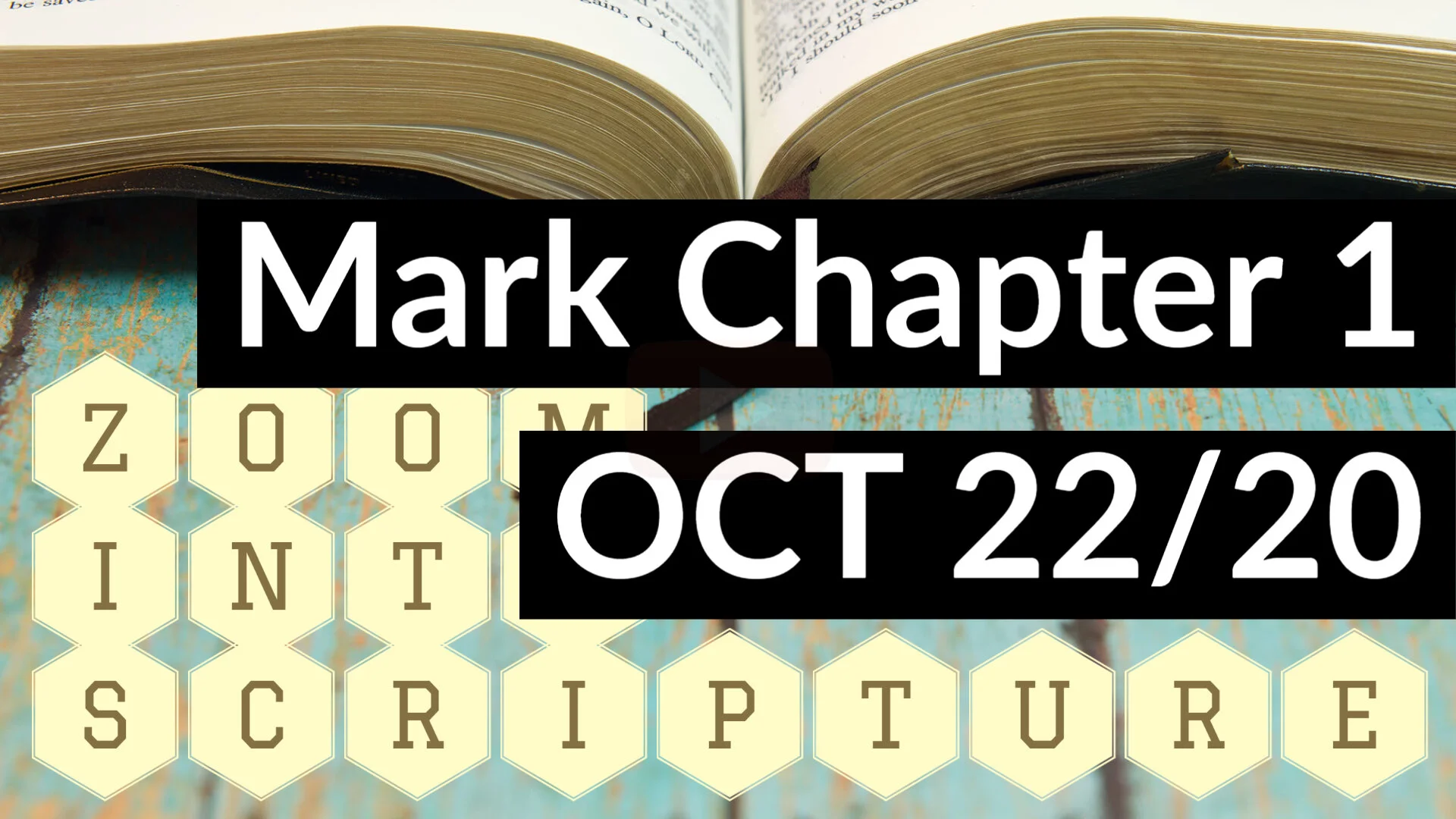 [Bible Study] Mark Chapter 1 - Zoom to Scripture — Grace Lutheran PSL