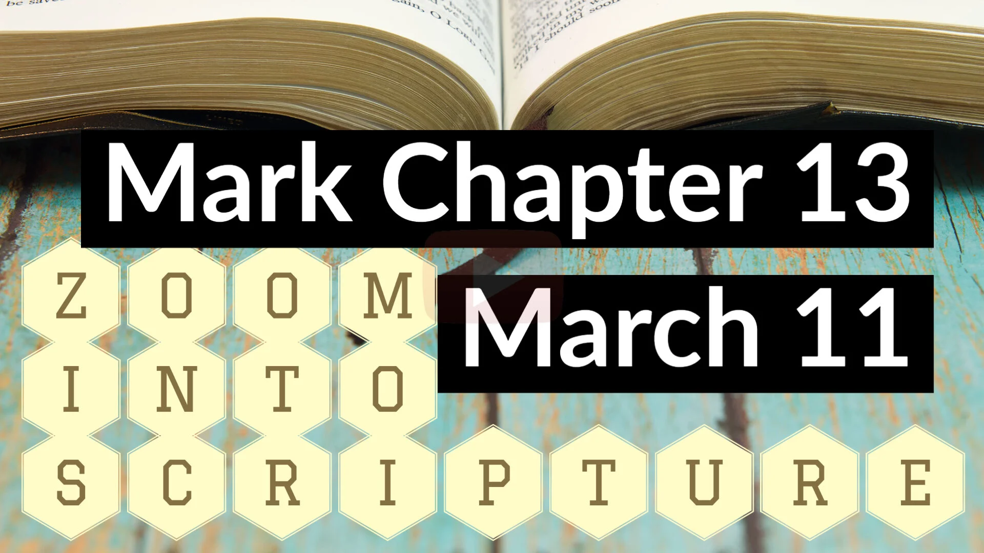[Bible Study] Mark Chapter13 - Zoom to Scripture — Grace Lutheran PSL