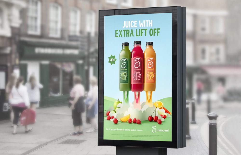 innocent drinks Super Smoothie Campaign — Claire Cooper Design