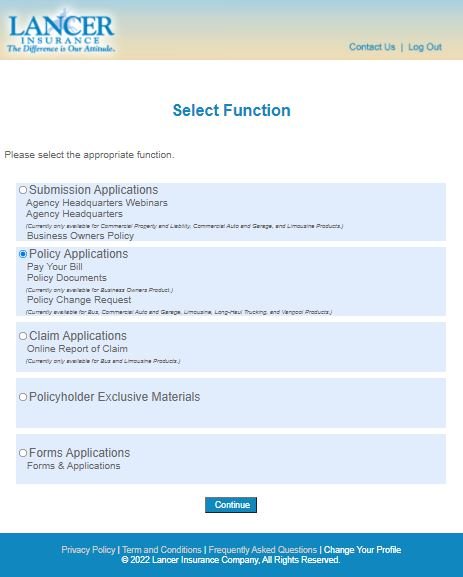 Policy Change Requests — Lancer Insurance