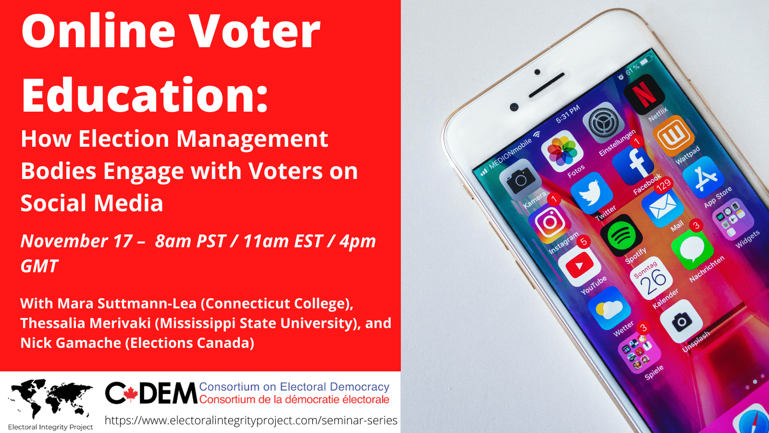 Seminar Series — The Electoral Integrity Project EIP