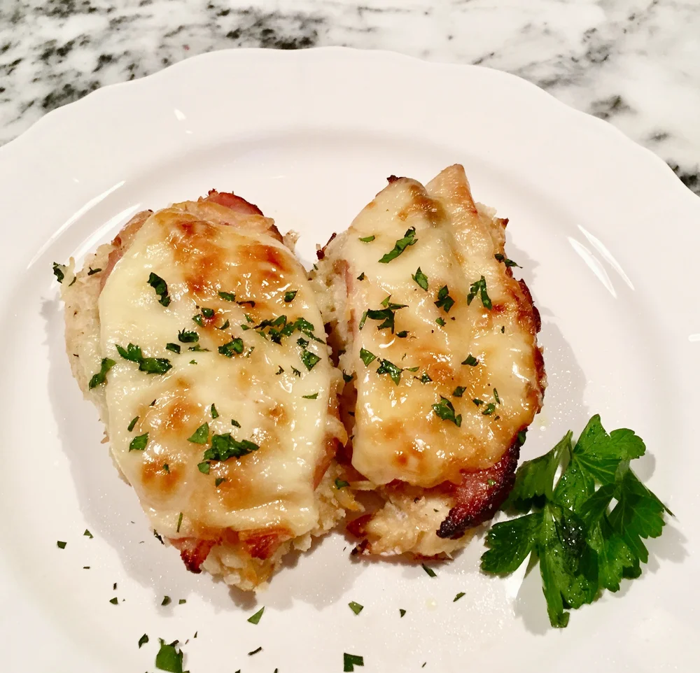 Open-faced Chicken Cordon Bleu — Home