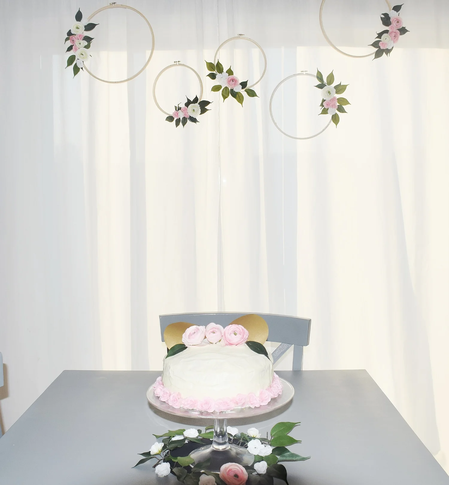 Floral Minnie Mouse Birthday Party — Yoga Pants & Pearls