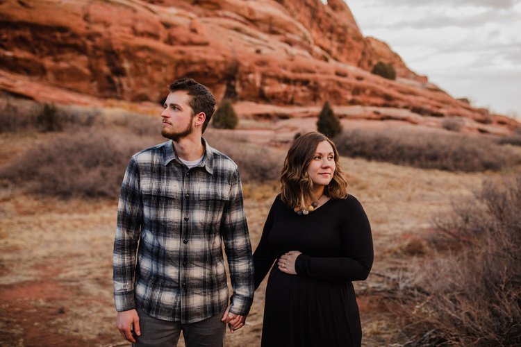 Brooke and Jaron - Red Rocks Park Colorado Maternity Session — Hayley ...