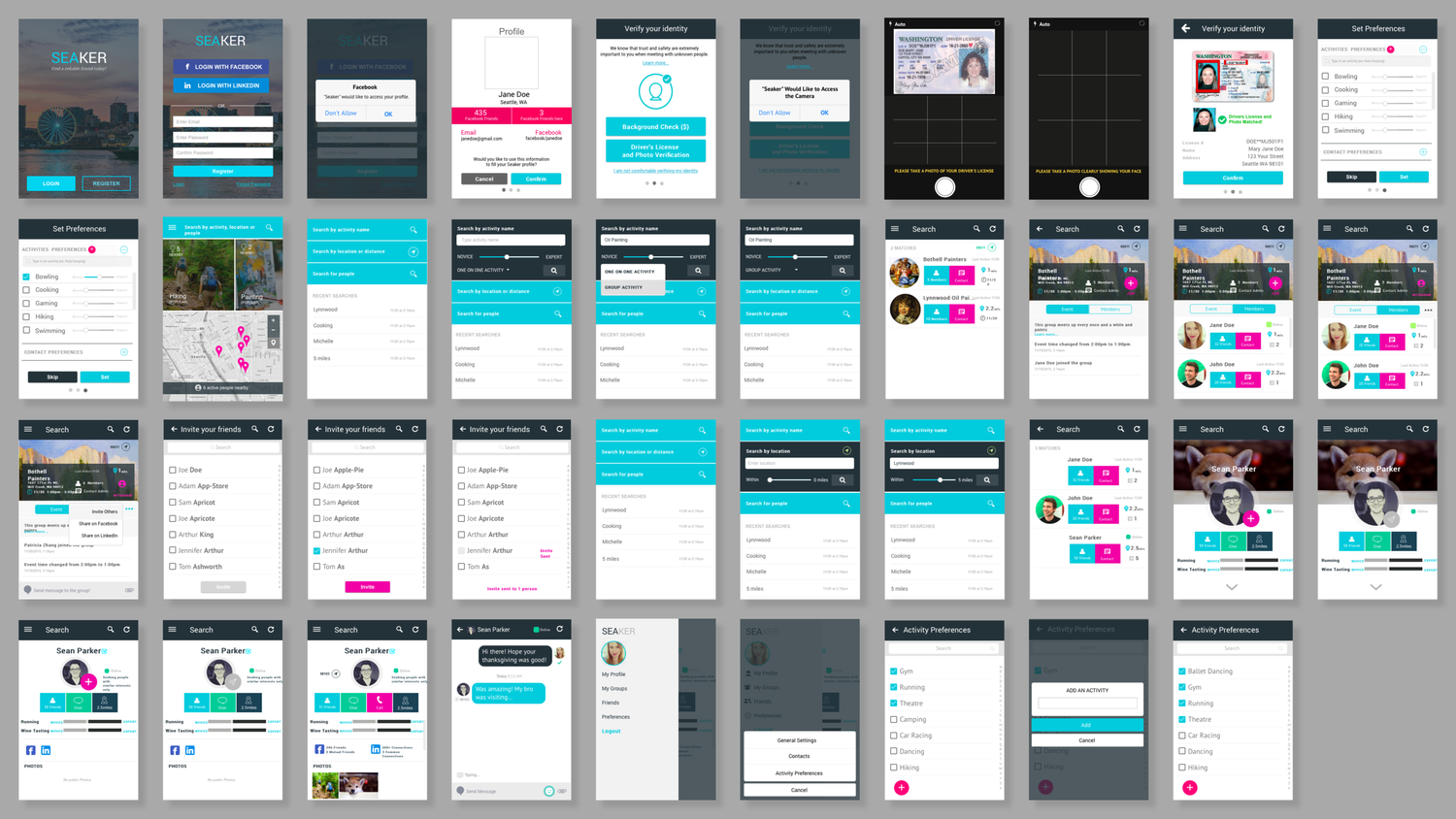 Social iOS App UXPin & InVision Prototypes — Ian Page-Echols - UX ...