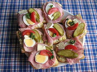 OPEN FACE SANDWICHES — House of Czech & Slovak Republics