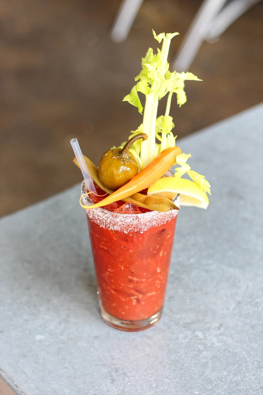 Organic House Made Sake Bloody Marys at Universal Cafe - San Francisco ...
