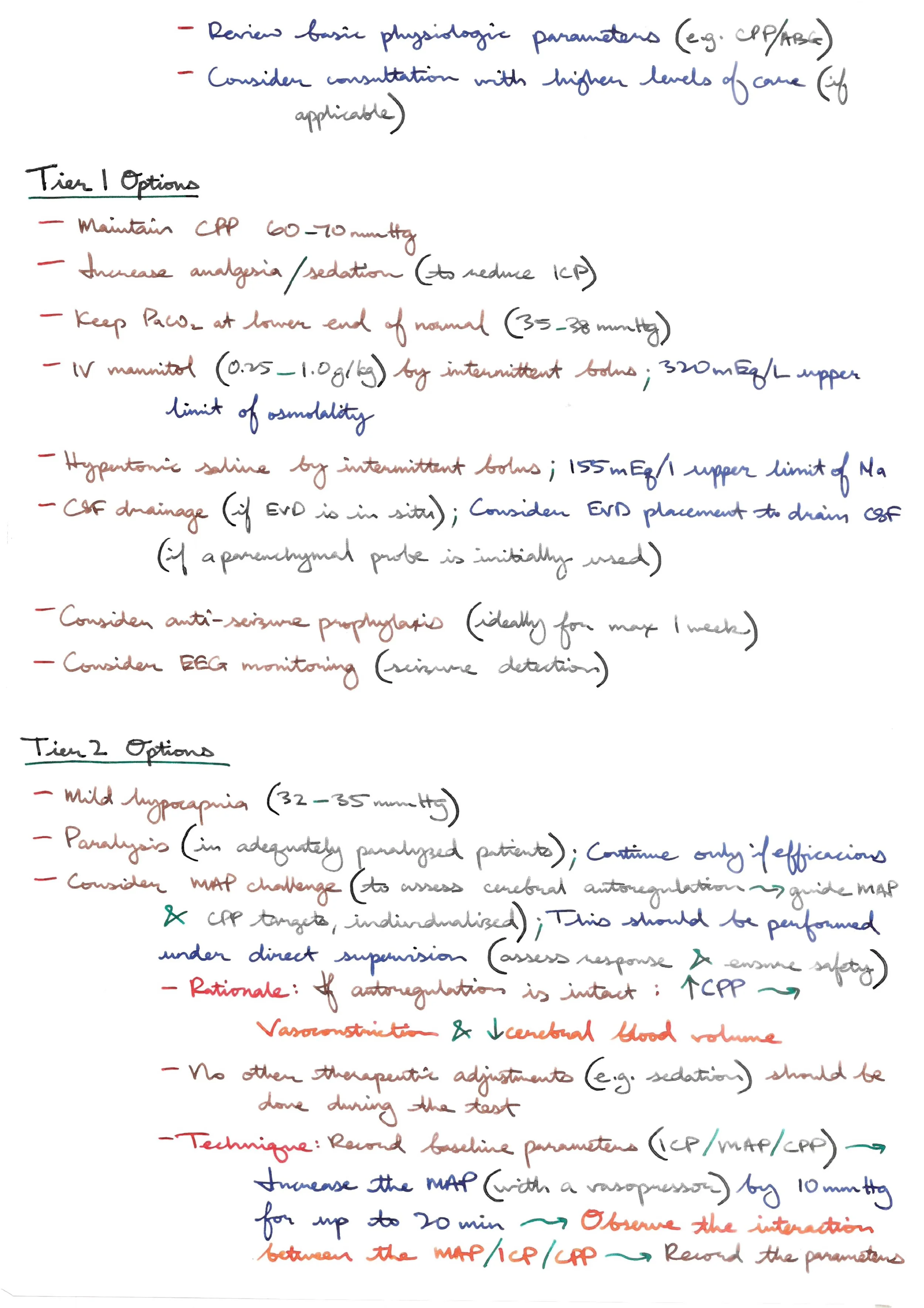 Tier-Based Management Of Raised ICP (2019) — ANAKAYUB's Notes