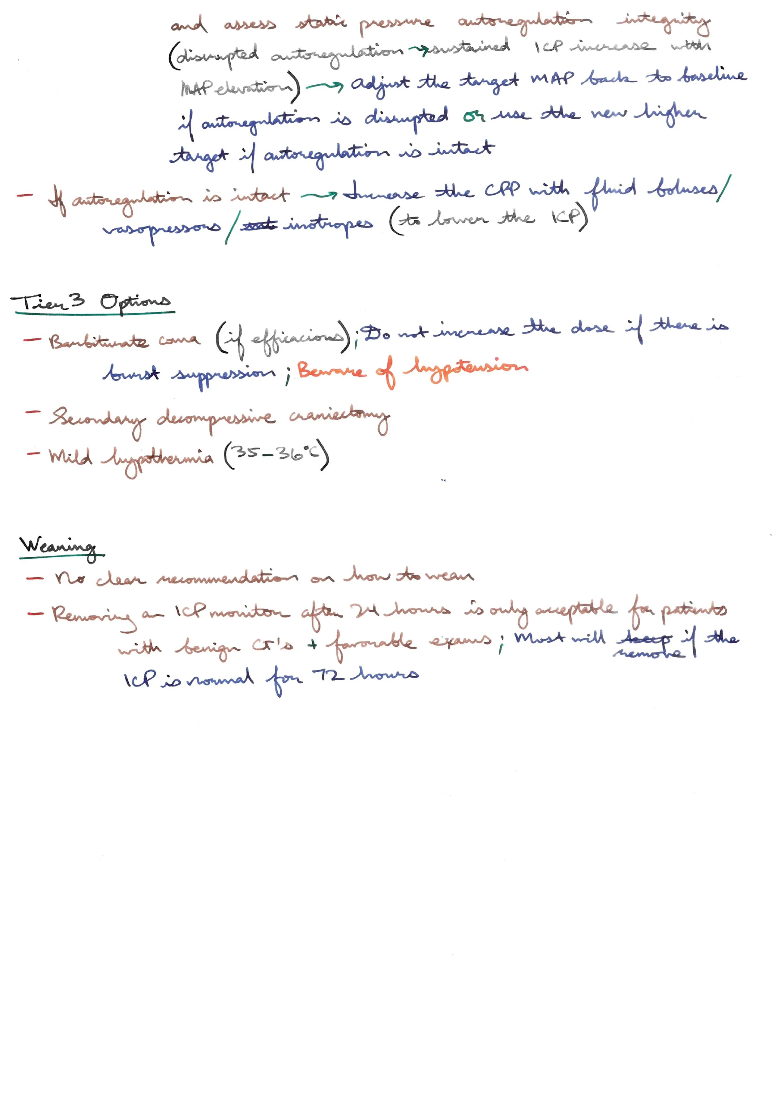 Tier-Based Management Of Raised ICP (2019) — ANAKAYUB's Notes