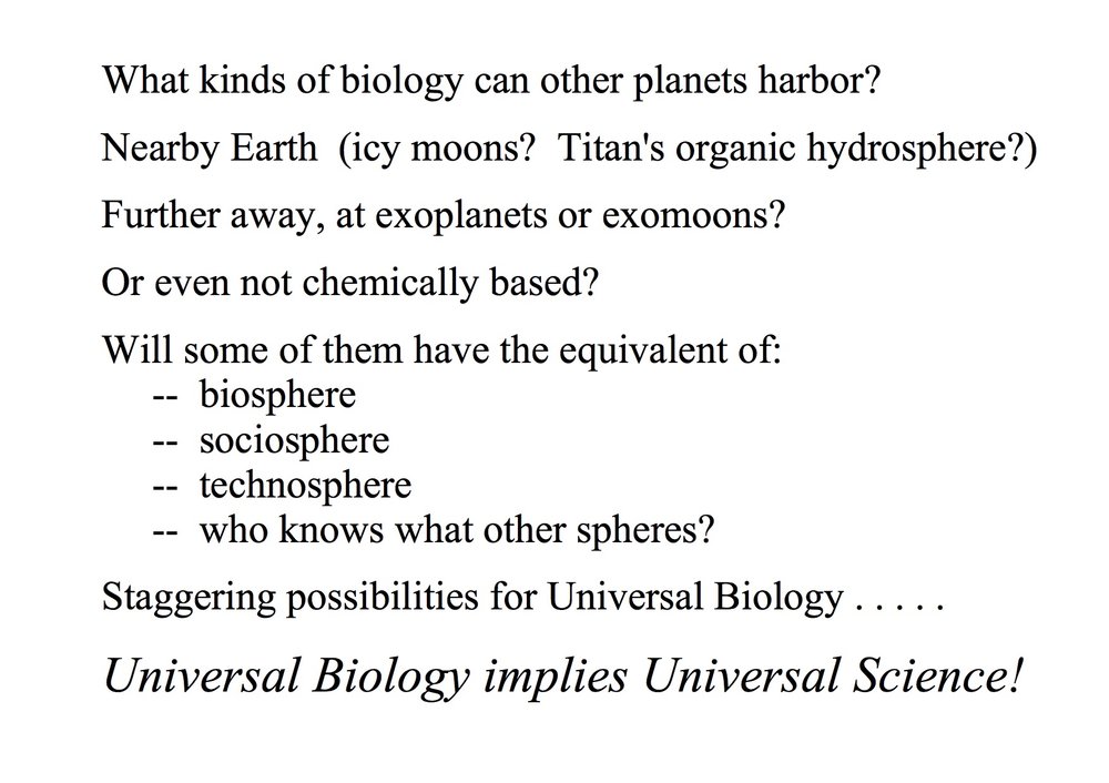 [#8] Universal Biology: the Next Frontier in Science — YHouse