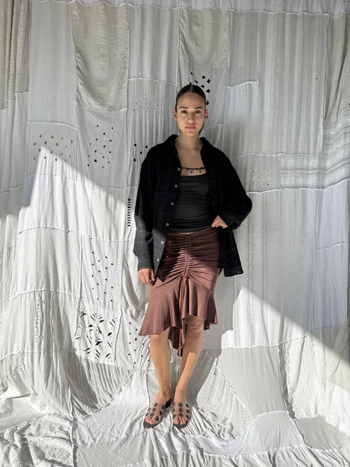 Sustainable Fashion by Luna Del Pinal: Shop Beaded Tees, Tops, & Bags ...