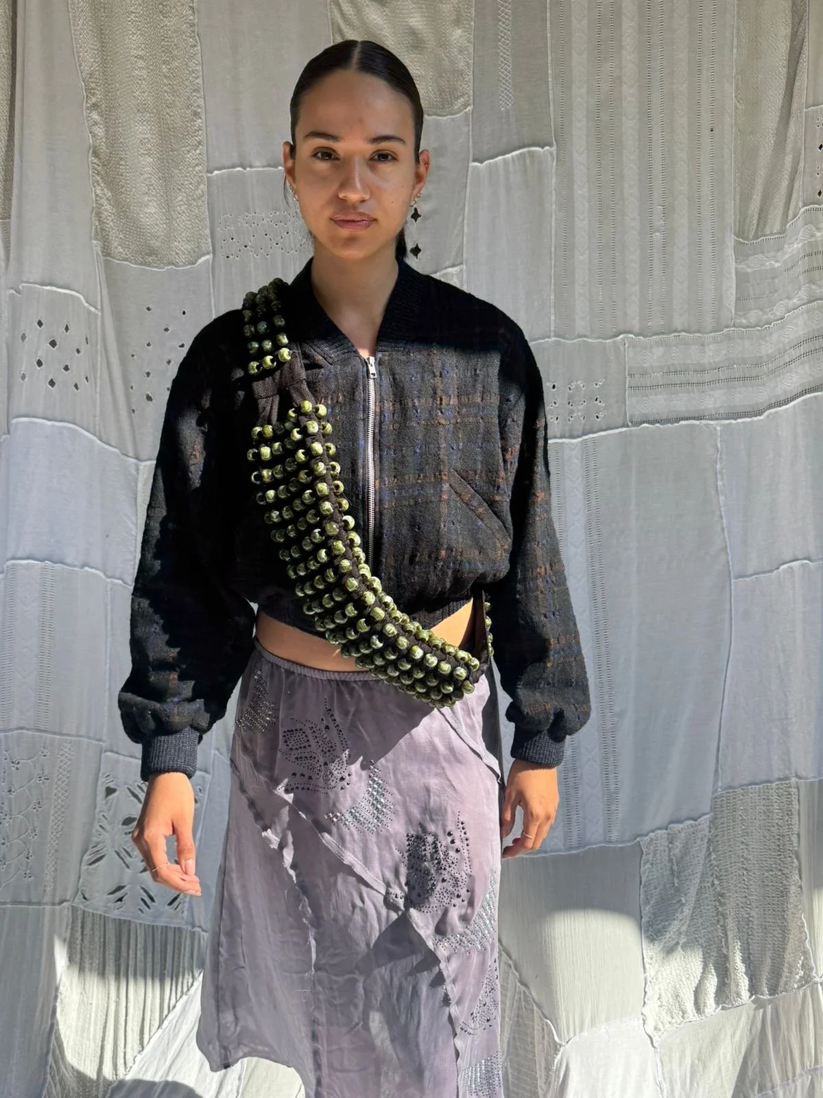 Sustainable Fashion by Luna Del Pinal: Shop Beaded Tees, Tops, & Bags ...