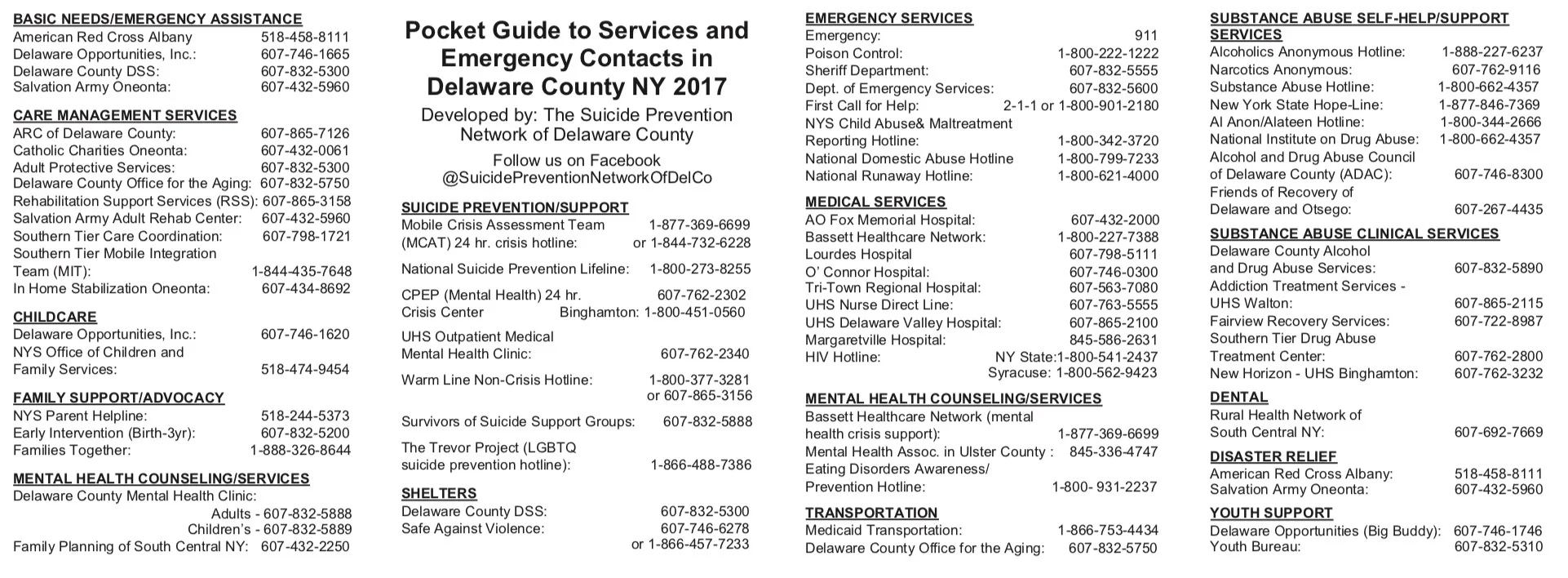 Mental Health Resources for Delaware County — Alcohol and Drug Abuse ...