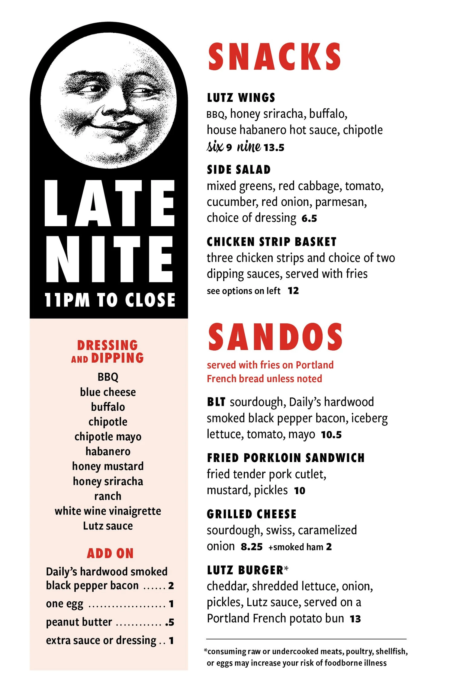 Food N' Drink — Lutz Tavern