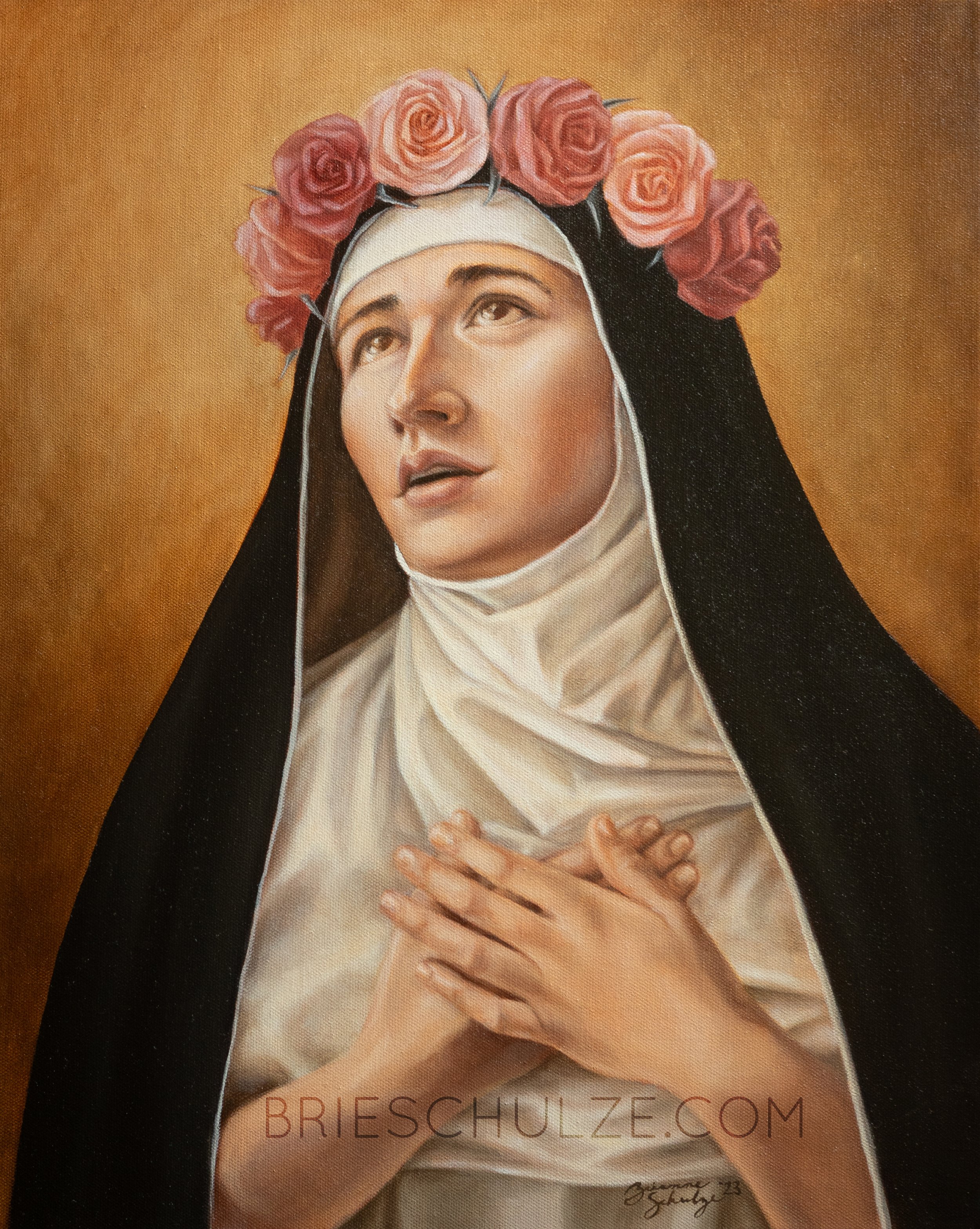 St. Rose, Interceding — Brie Schulze Art