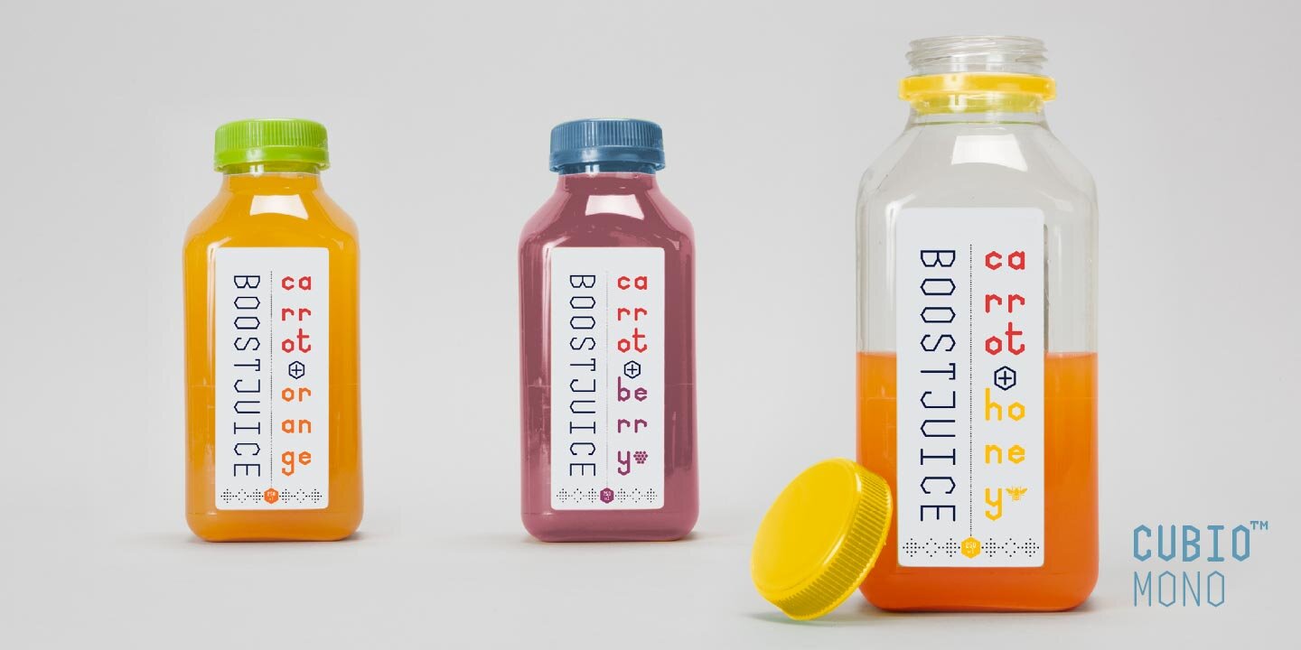 Cubio™ Mono Hexagonal Sans Serif | UX/UI Font System