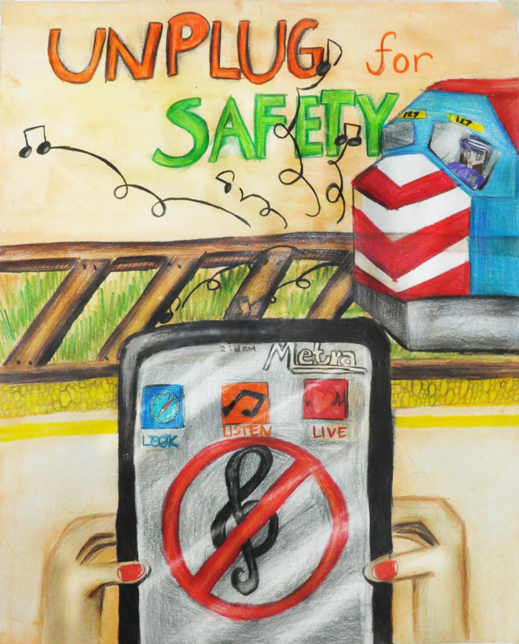 Winners of the Annual Metra Safety Poster Competition — Glenview School ...