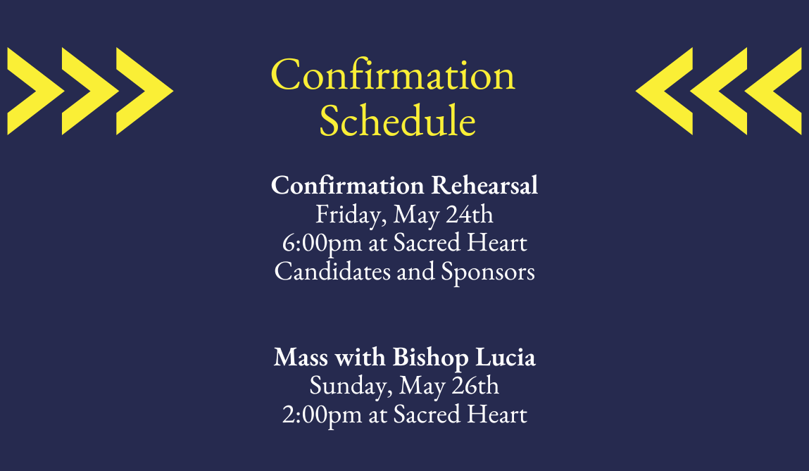 Confirmation — Sacred Heart Catholic Church