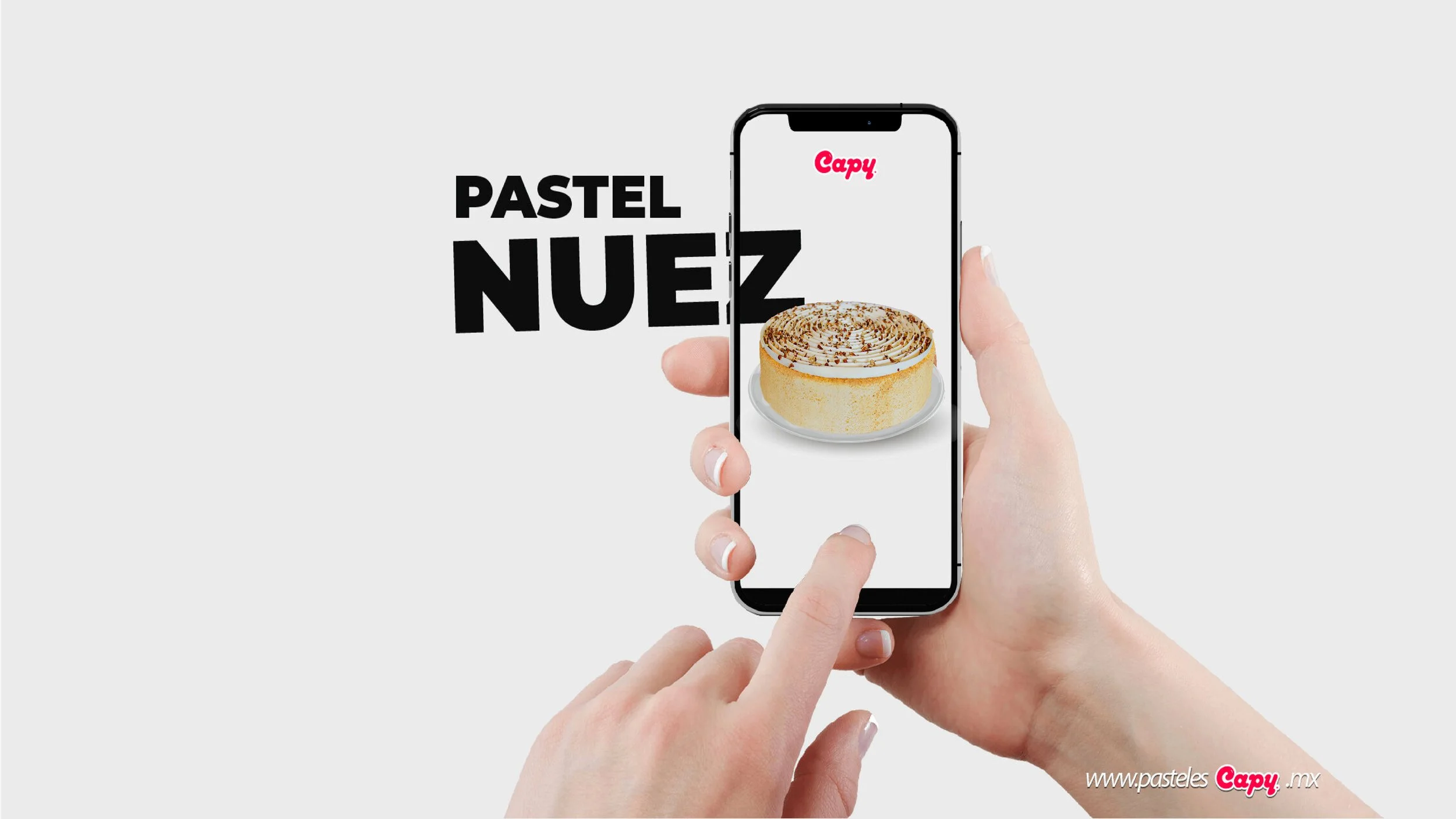 Pastel tres leches sabor Nuez — Pasteles Capy